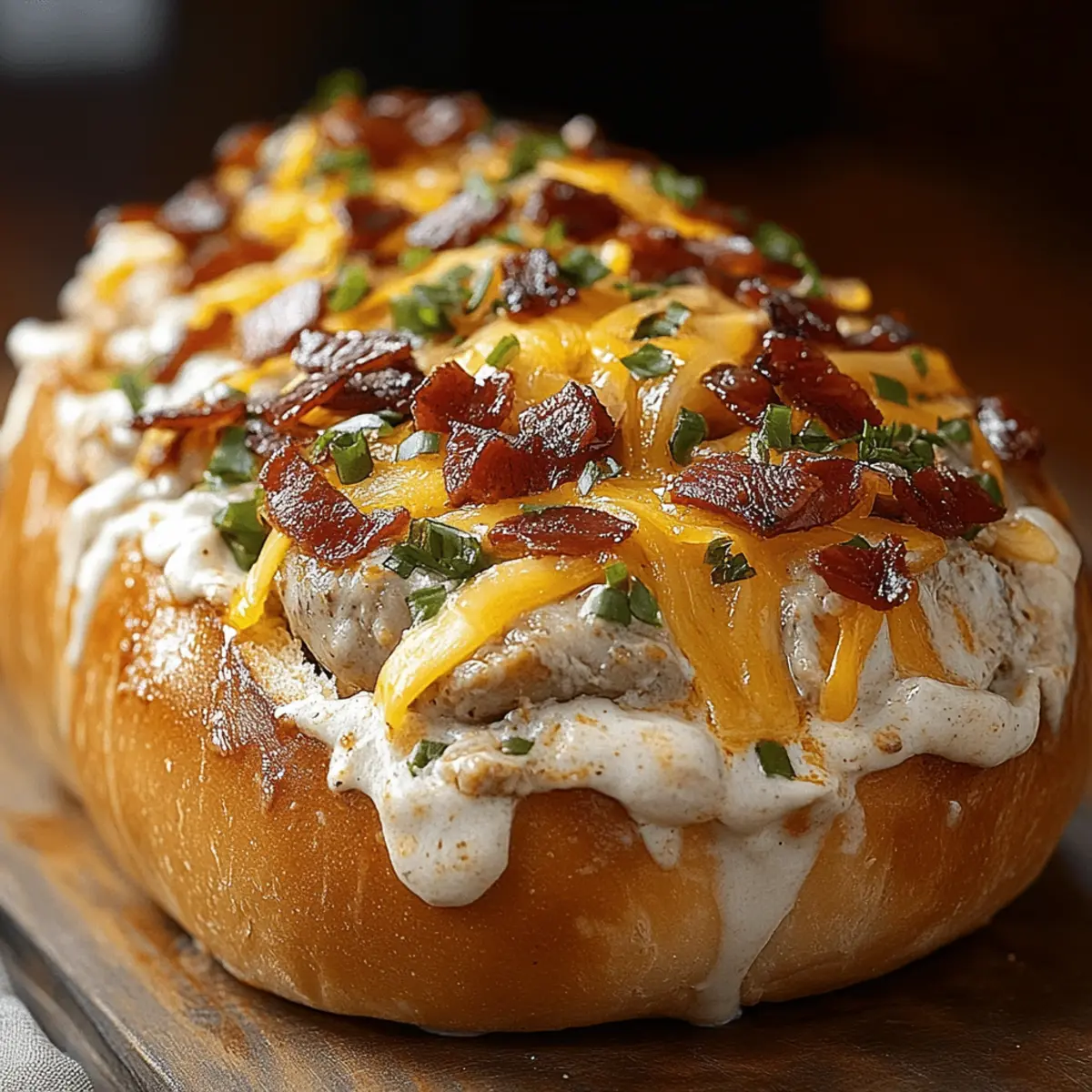 Delectable Chicken Bacon Ranch Stuffed Bread You’ll Adore - Easy Family ...